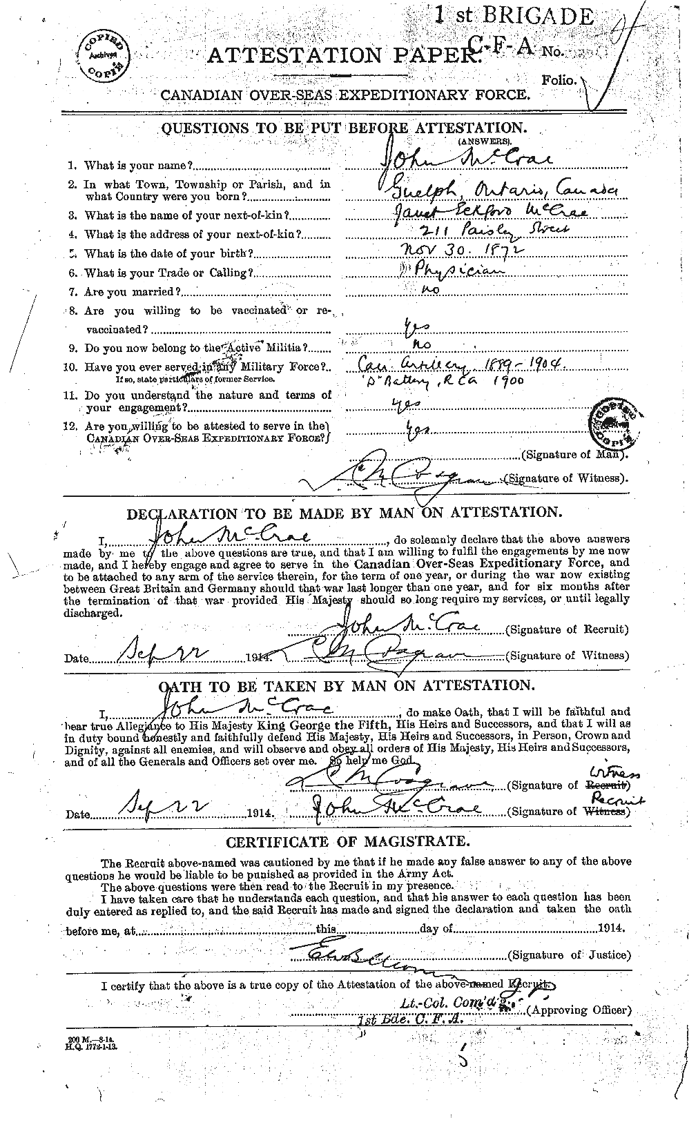 In Flanders Fields the Poppies Blow | Quarter Castle Publishing